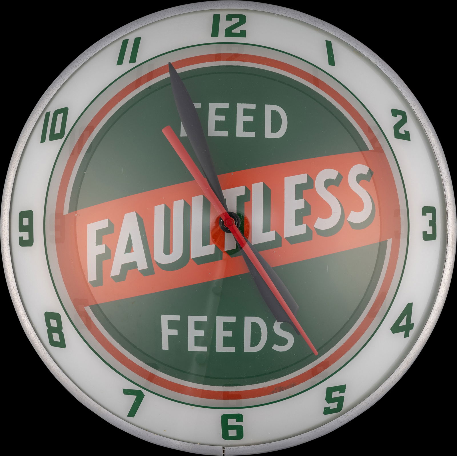 Faultless Feeds Double Bubble Electric Light Up Clock Auction