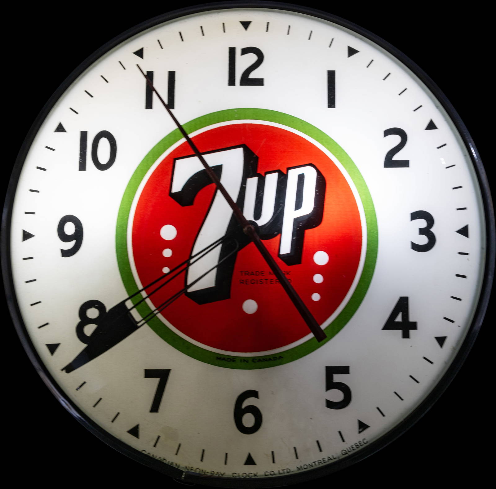 7up Clock Rare Canadian Clock Auction