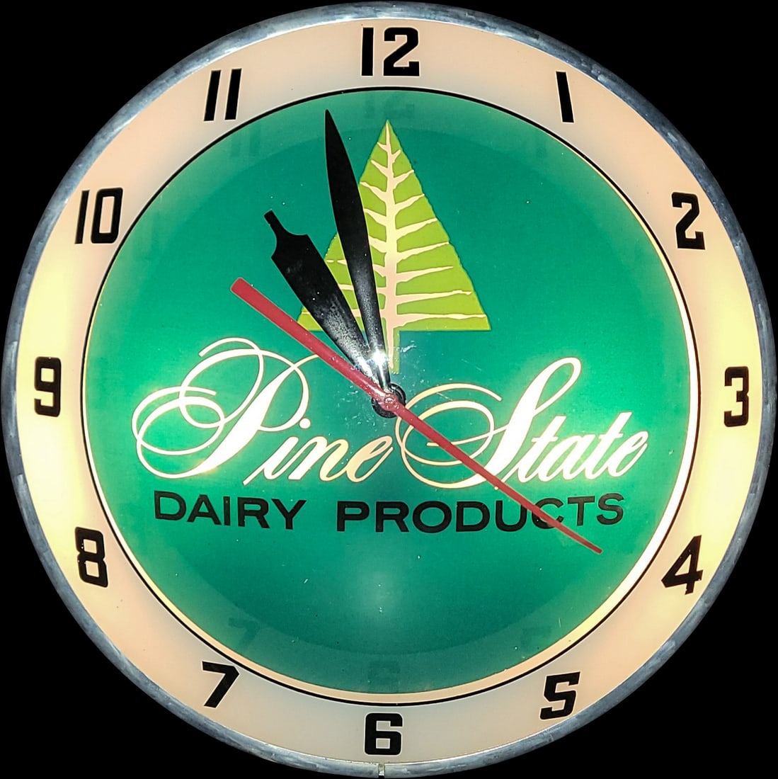 Pine State Dairy Products Double Bubble Light Up Electric Clock Auction