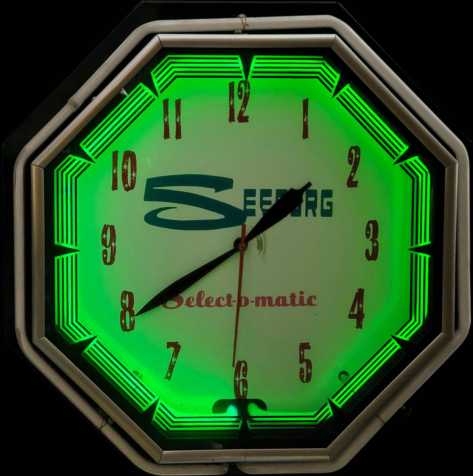 Seeburg Neon Clock Auction