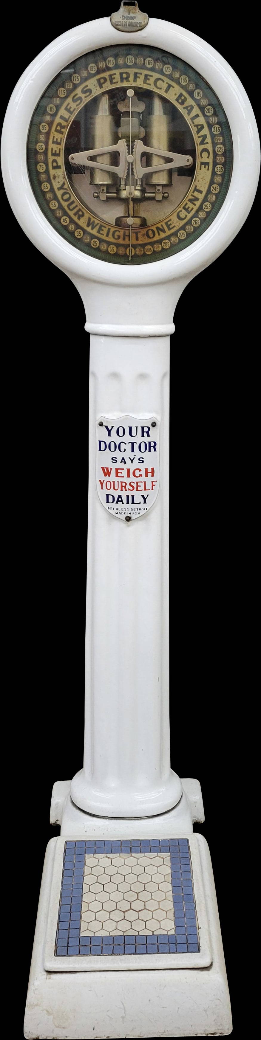 Peerless Perfect Balance Porcelain Penny Scale Auction