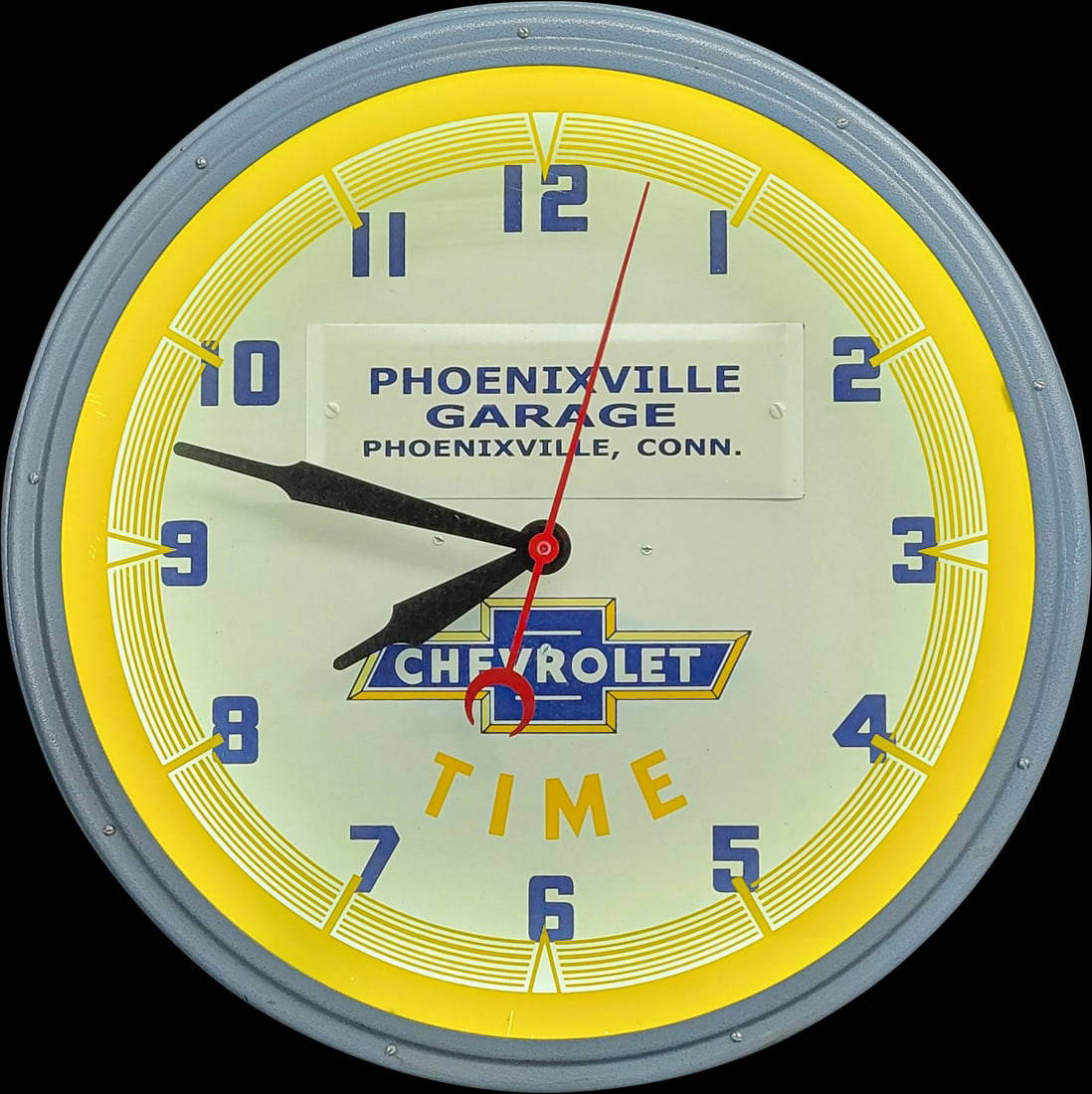 Chevrolet Time Neon Clock Auction