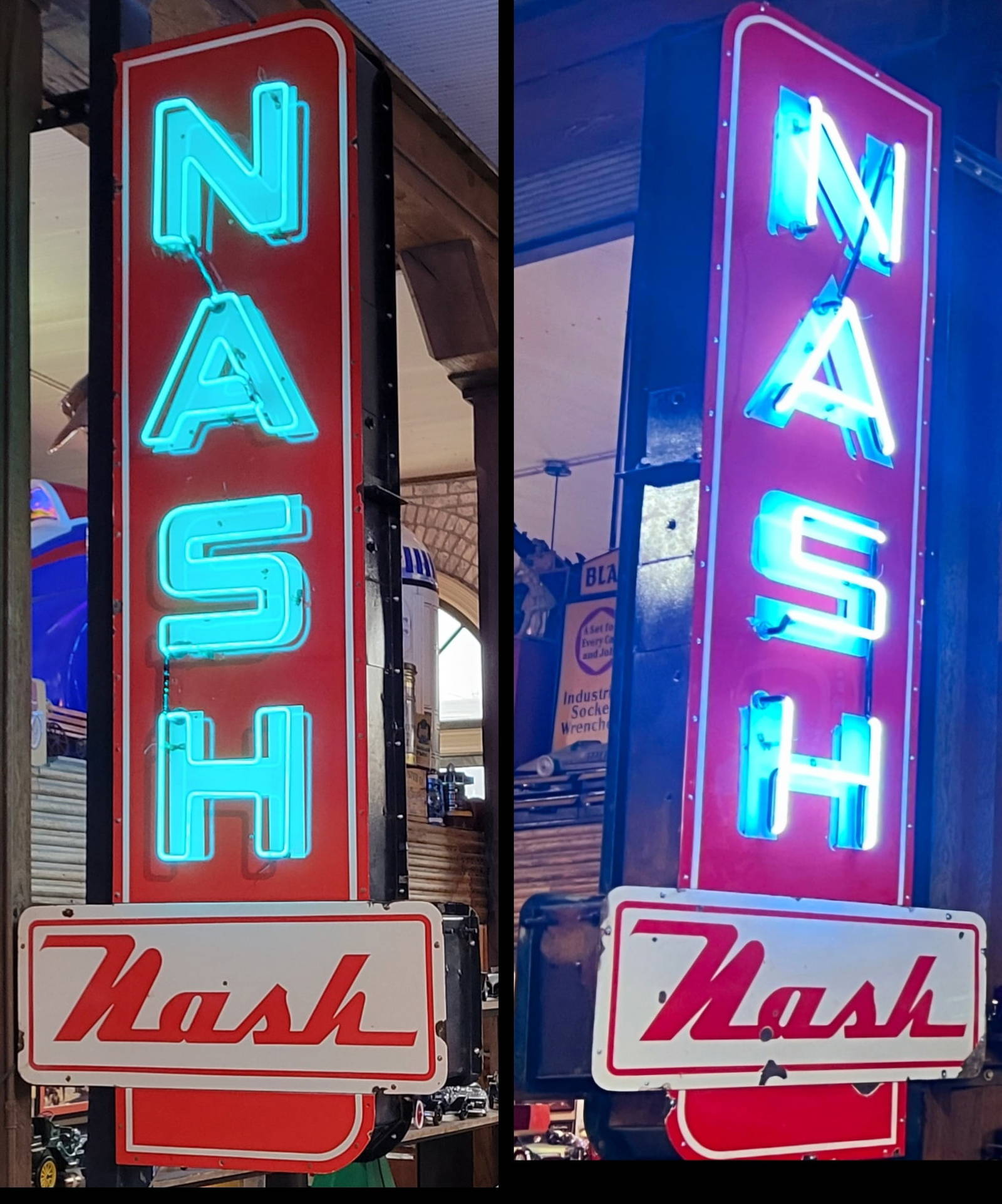 Nash Double Sided Neon Sign Auction