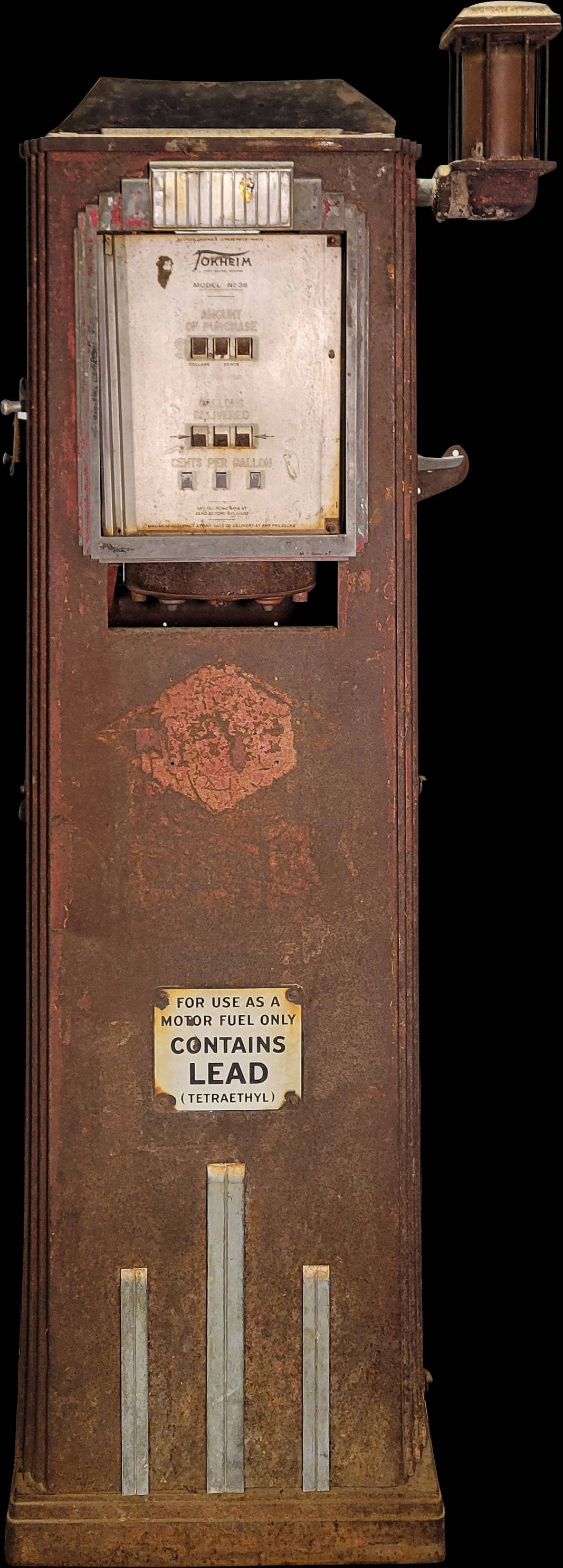 Tokheim Model #36 Gas Pump W/ Sight Glass Auction