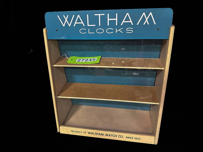 Waltham Clocks Watch Co Since 1850 Display Cabinet