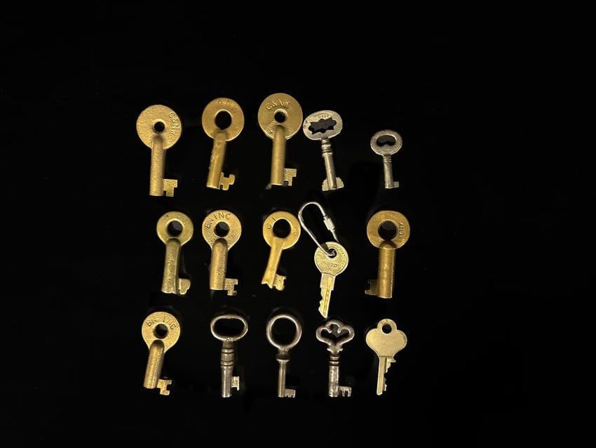 Lot Of Key Lock Keys From Adlake Icrr Nprr Auction