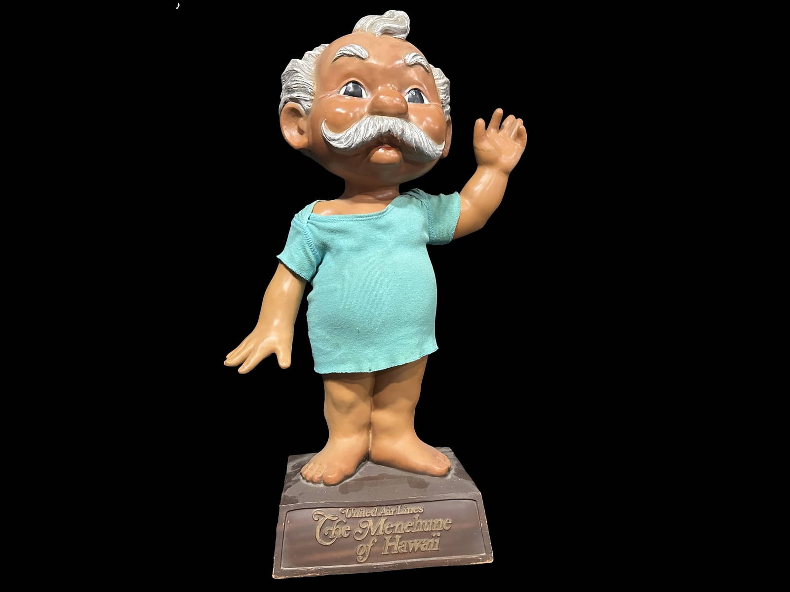 1960s United Airlines 28" Menehune Of Hawaii Advertising Figure Statue ...