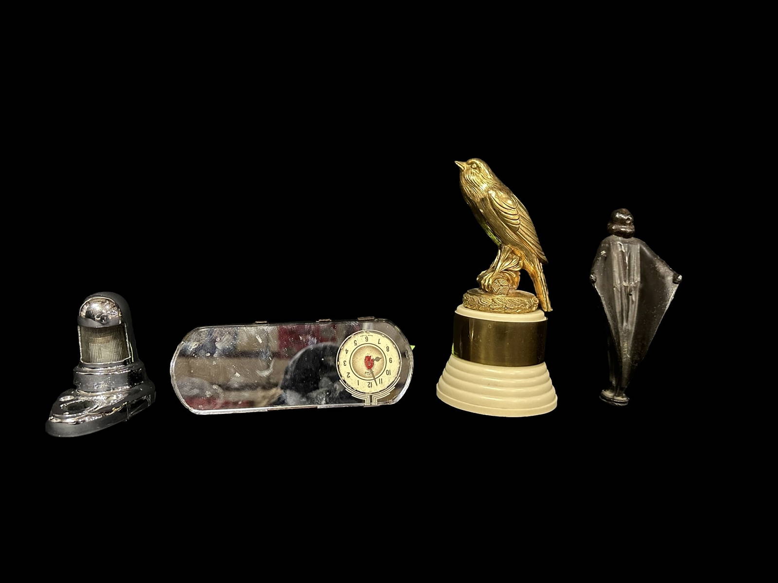 1930s Ford Rear View Mirror With Clock Auction