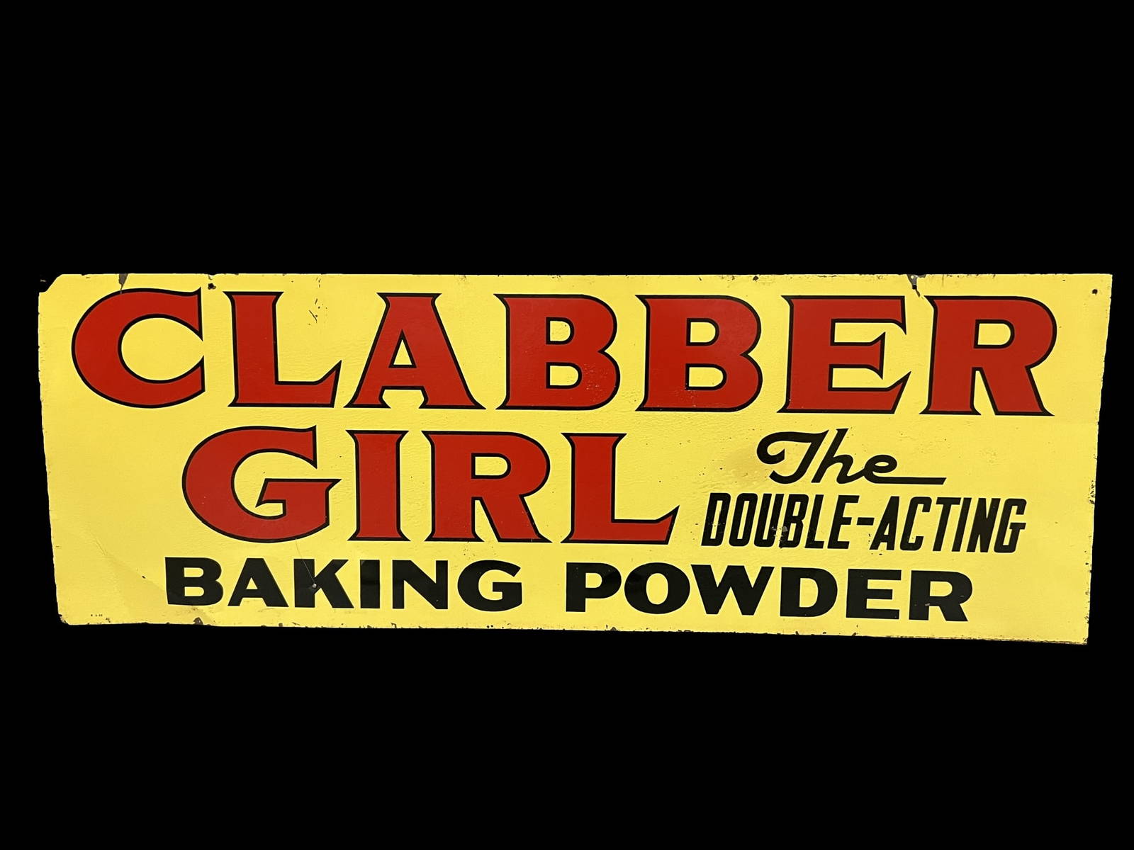 Dst Clabber Girl Baking Powder Tin Metal Sign Auction