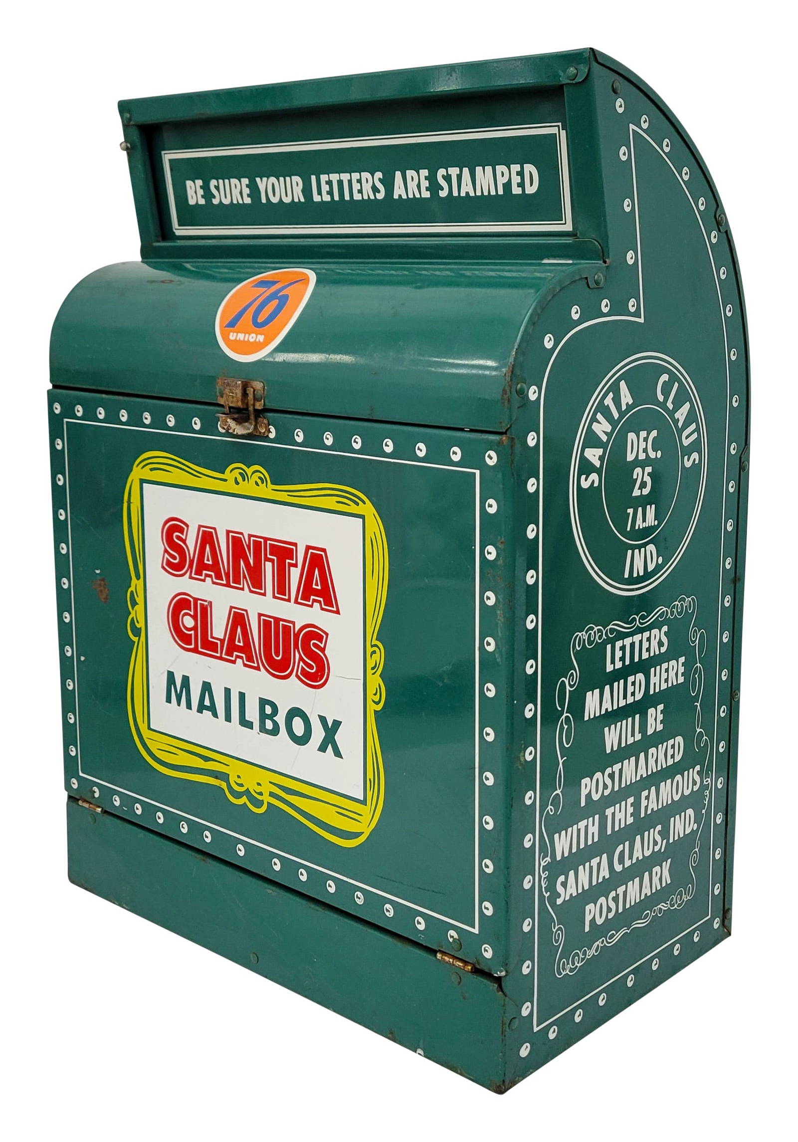 Union 76 Service Station Santa Claus Letter Mailbox Auction