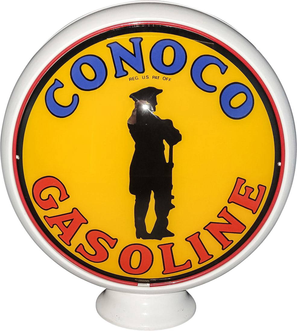 Reproduction Conoco Gasoline Gas Pump Globe Complete Auction