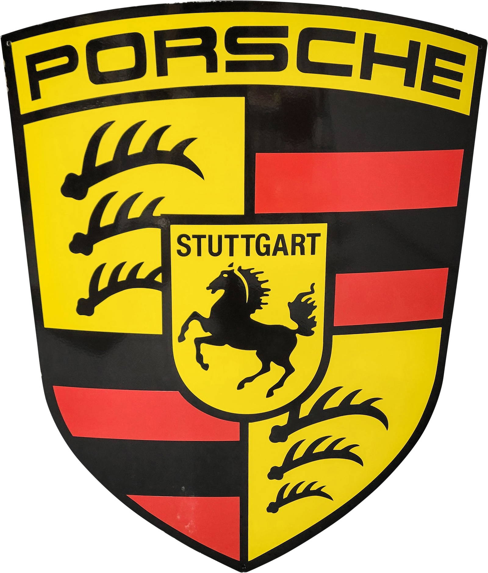 Porsche Stuttgart Ssp Crest Sign W/ Logo Auction