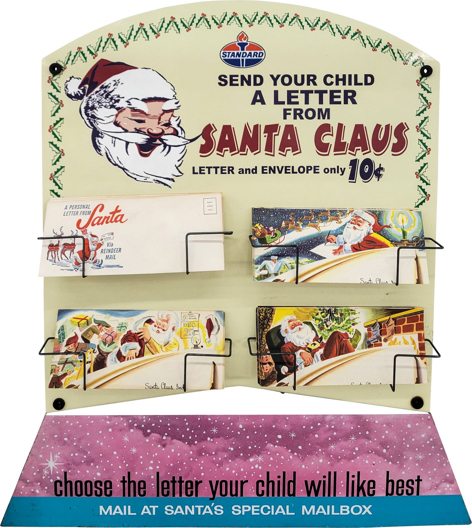 Standard Send Your Child A Letter From Santa Claus Display Signs Auction