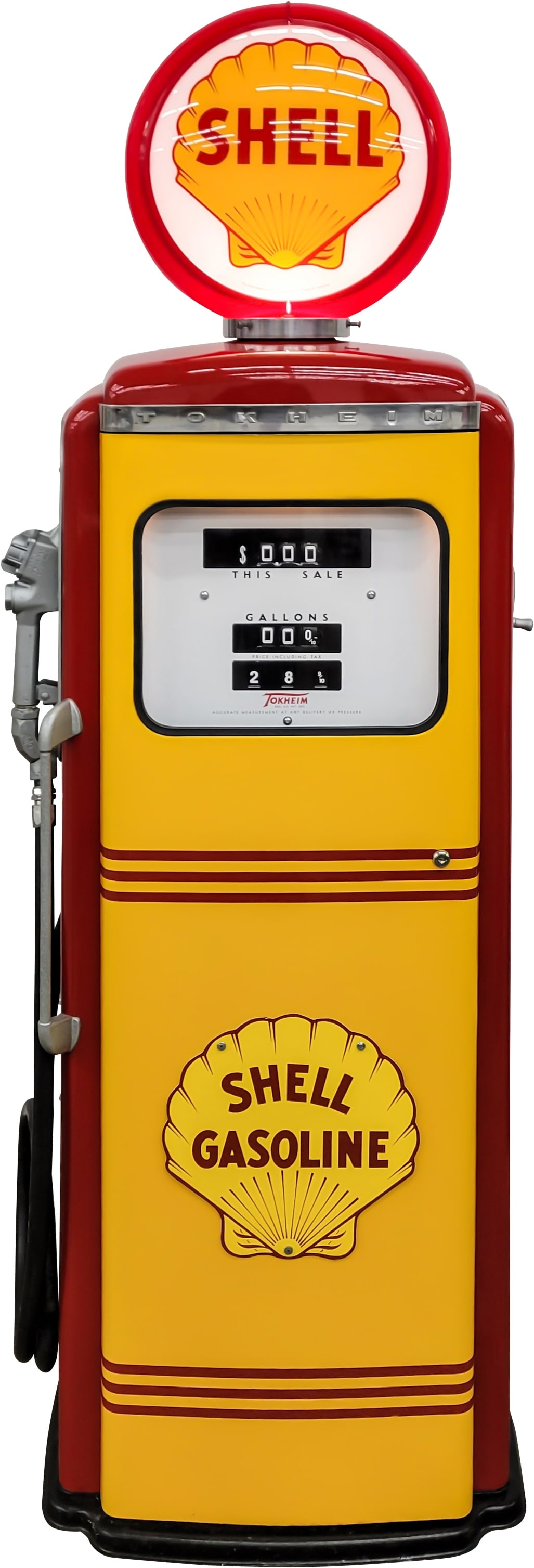 Tokheim Model #300 Computing Gas Pump Restored Shell Gasoline Auction