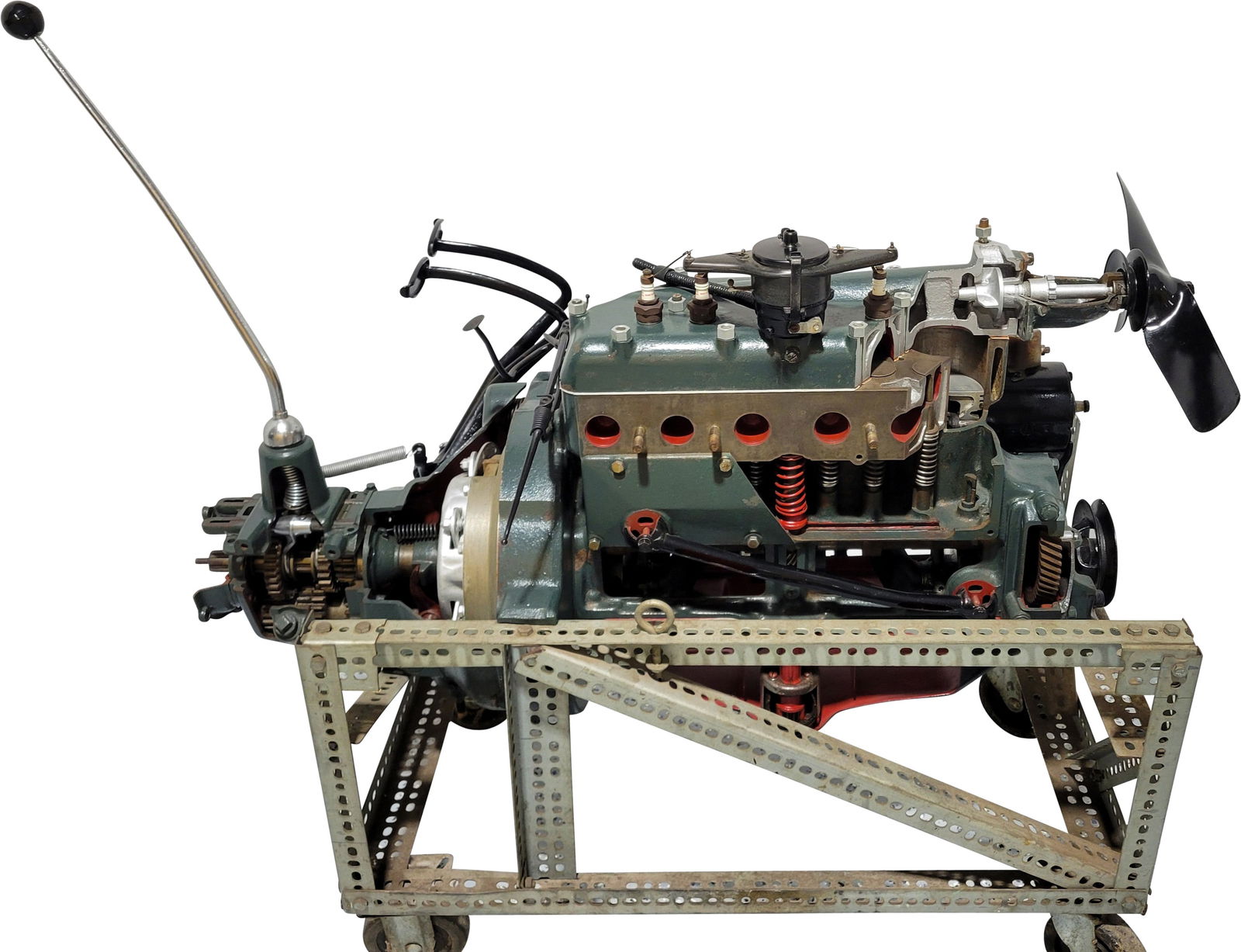Ford Model A Automobile Cutaway Engine Display W/ Stand Auction