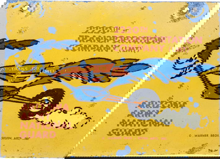 Arizona Army National Guard Road Runner Sign