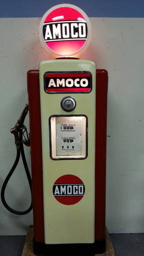 Restored Amoco Service Station Gas Pump