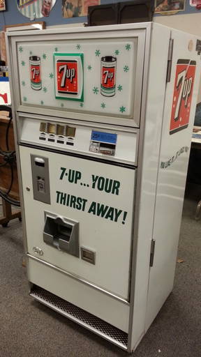 Vintage 7up Vending Machine By Selectivend