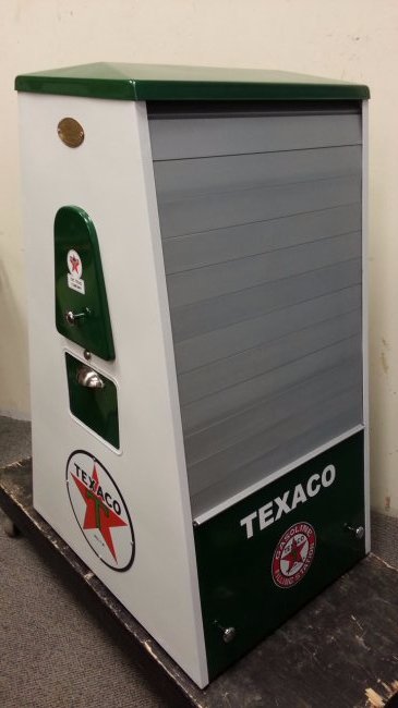 1950's Texaco Seloil Restored Oil Display Cabinet