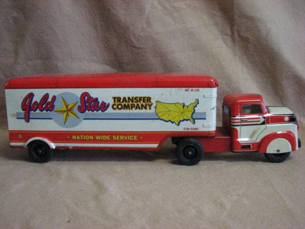 1950's Marx Gold Star Transfer Semi.