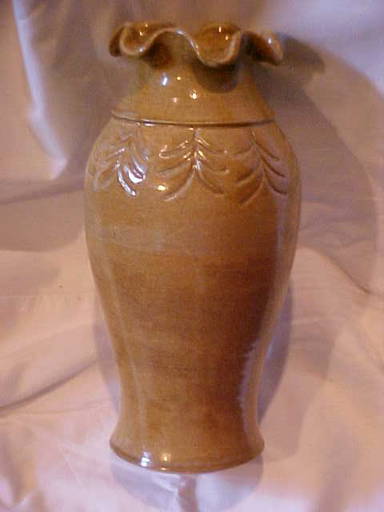 Dempsey Carpenter Decorated Pottery Vase.