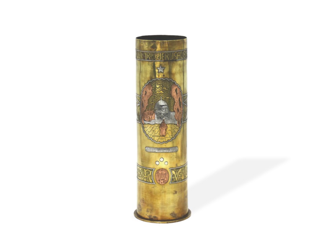 Trench Art Shell Casing Jerusalem Circa, 1919