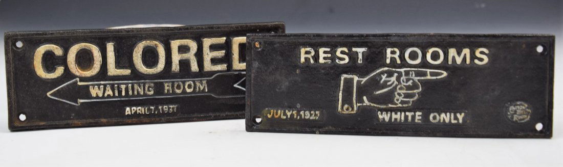 Cast Iron Segregation Signs