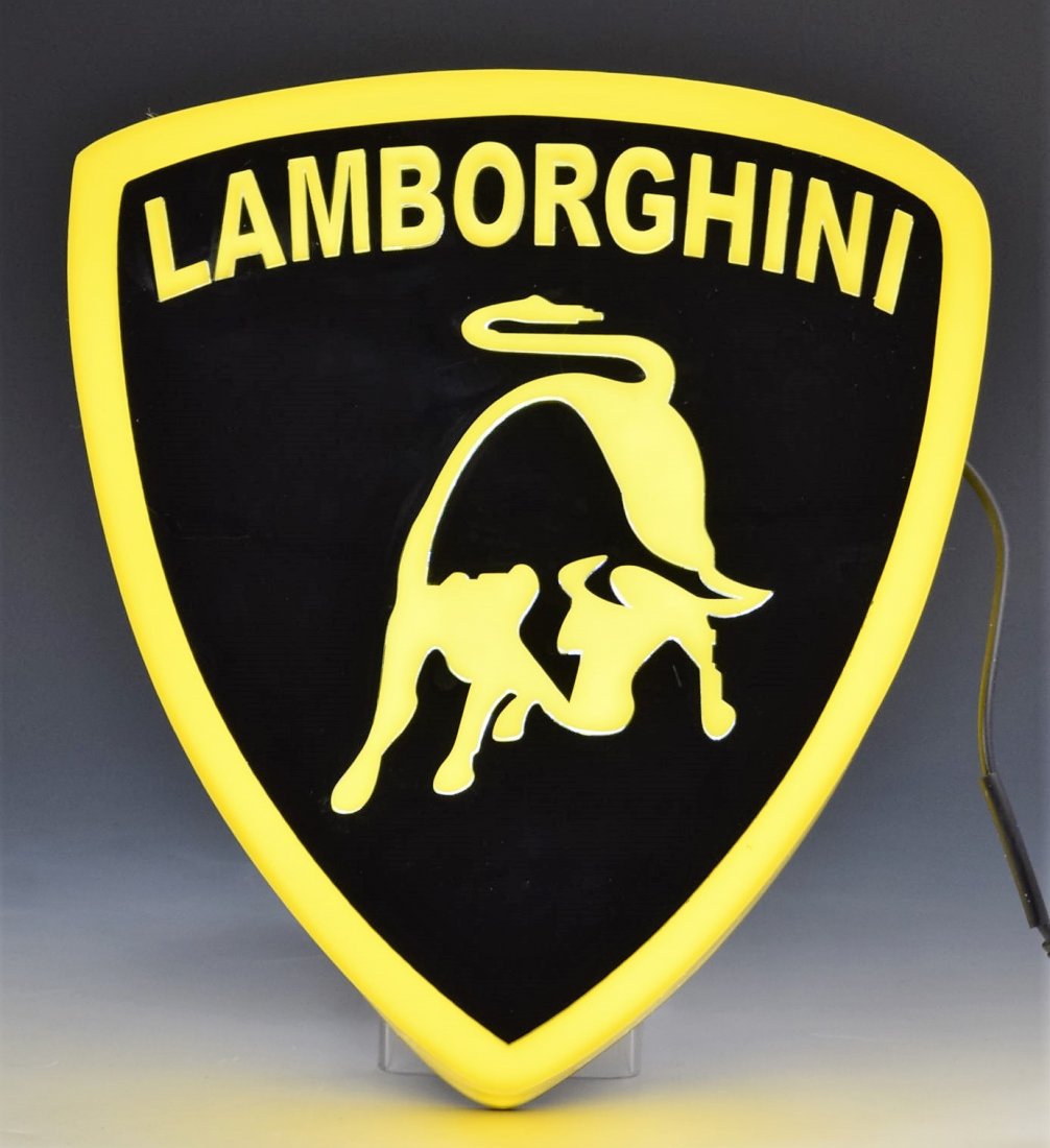 Lamborghini Neon Sign - Aug 24, 2017 | Christiana Auction Gallery in DE