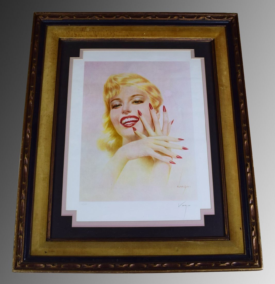 Alberto Vargas Signed Lithograph - Sep 28, 2017 | Christiana Auction ...