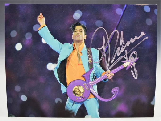 Prince Autograph Photo