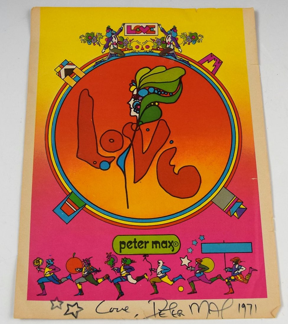 Peter Max Signed Poster