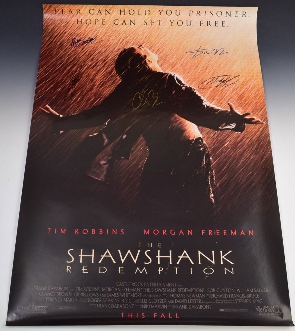 The Shawshank Redemption Signed Movie Poster