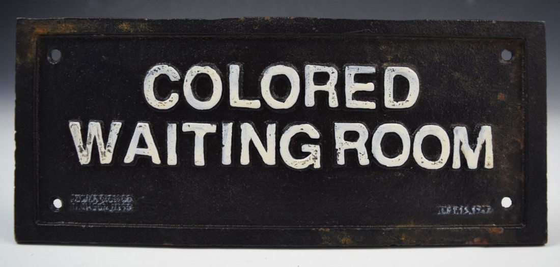Cast Iron Segregation Sign