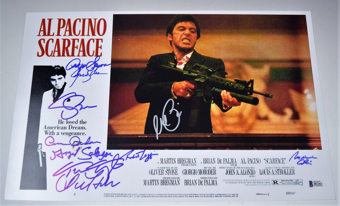 Scarface Cast Signed Movie Poster