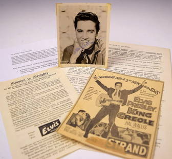 Elvis Presley Letter Signed