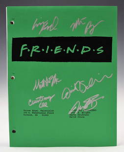 Friends Cast Signed Script