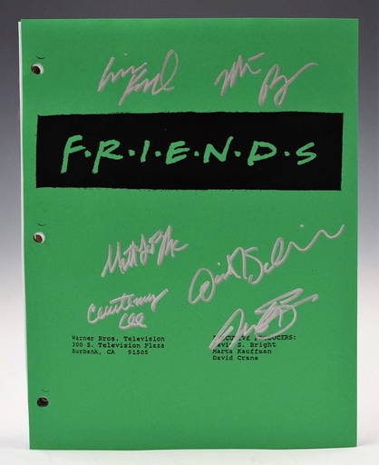 Friends Cast Signed Script