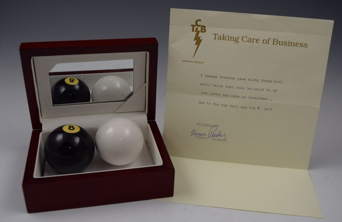 Elvis Presley Owned Pool Table Balls