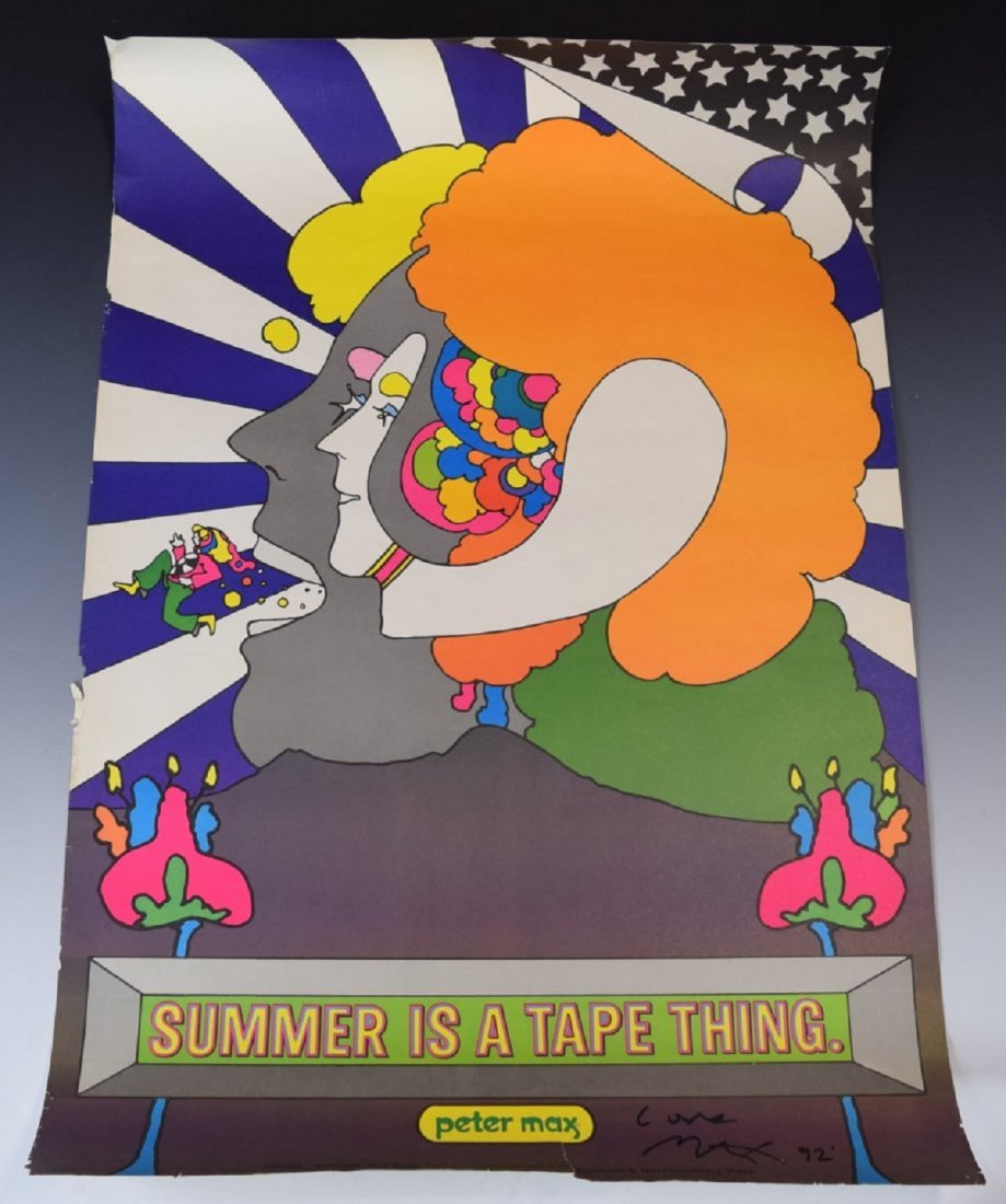 Peter Max Signed Poster - Feb 12, 2020 | Christiana Auction Gallery in DE