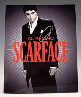 Scarface Al Pacino Photo W/replica Gun