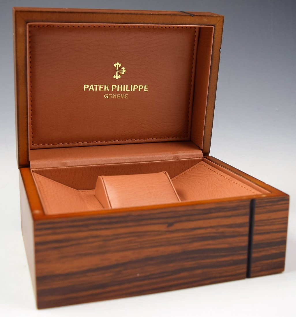 A Patek Philippe watch box. - Aug 12, 2013 | Fellows in United Kingdom