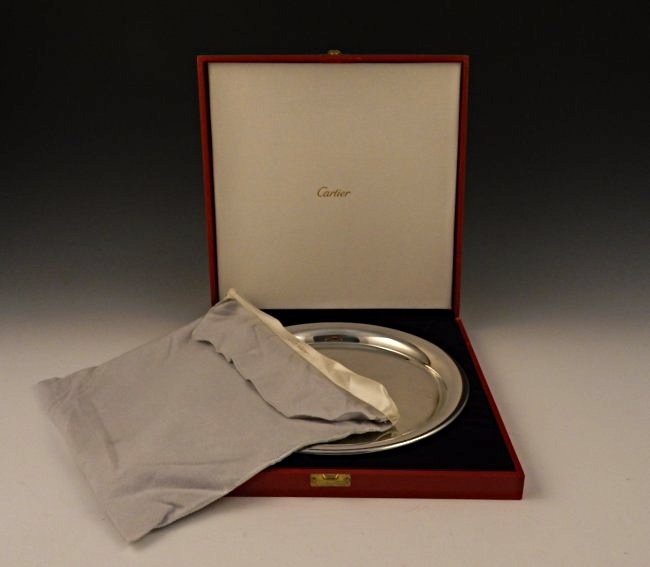 Vintage Cartier Pewter Plate