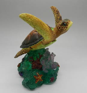 Wyland Porthole Sea Turtle Sculpture