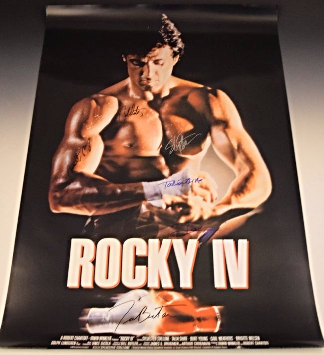 Rocky Cast Signed Movie Poster