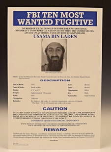 Osama Bin Laden Wanted Poster