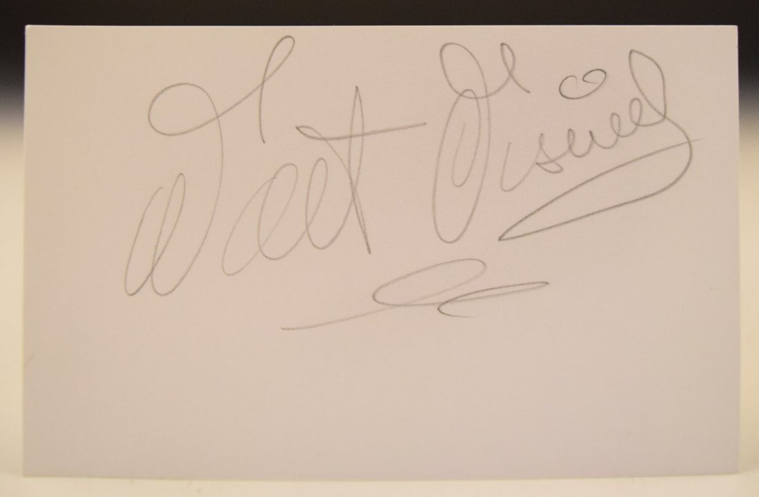 Walt Disney Autograph
