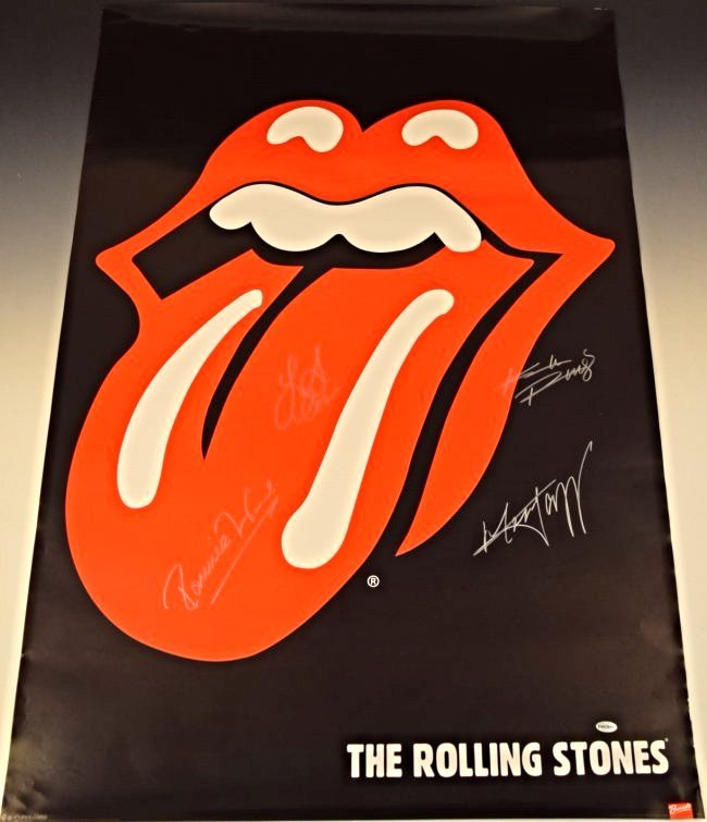 Rolling Stones Signed Poster