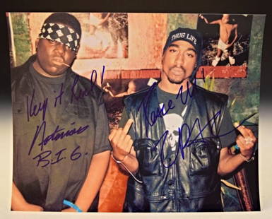 Autograph Signed Tupac Shakur Photo