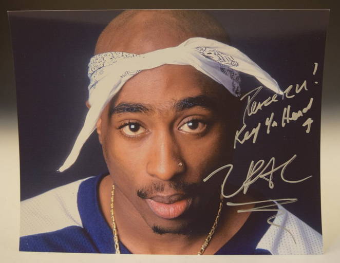 Tupac Shakur Autographed Photo