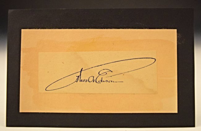 Thomas Edison Signature